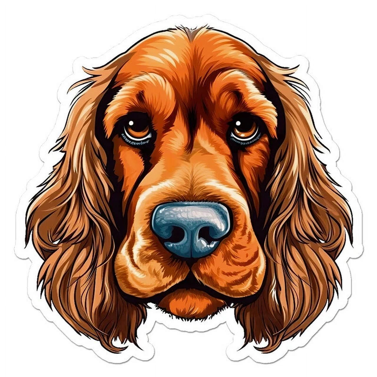 Cocker Spaniel Sticker Indoor Outdoor Phone Decal Water Bottle Stickers ...