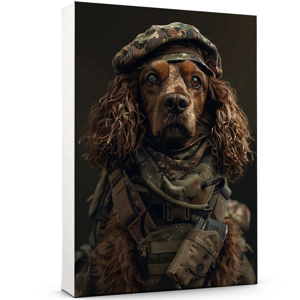 Cocker Spaniel Wall Art Soilder Dog Posters - Cocker Spaniel Dog Canvas ...