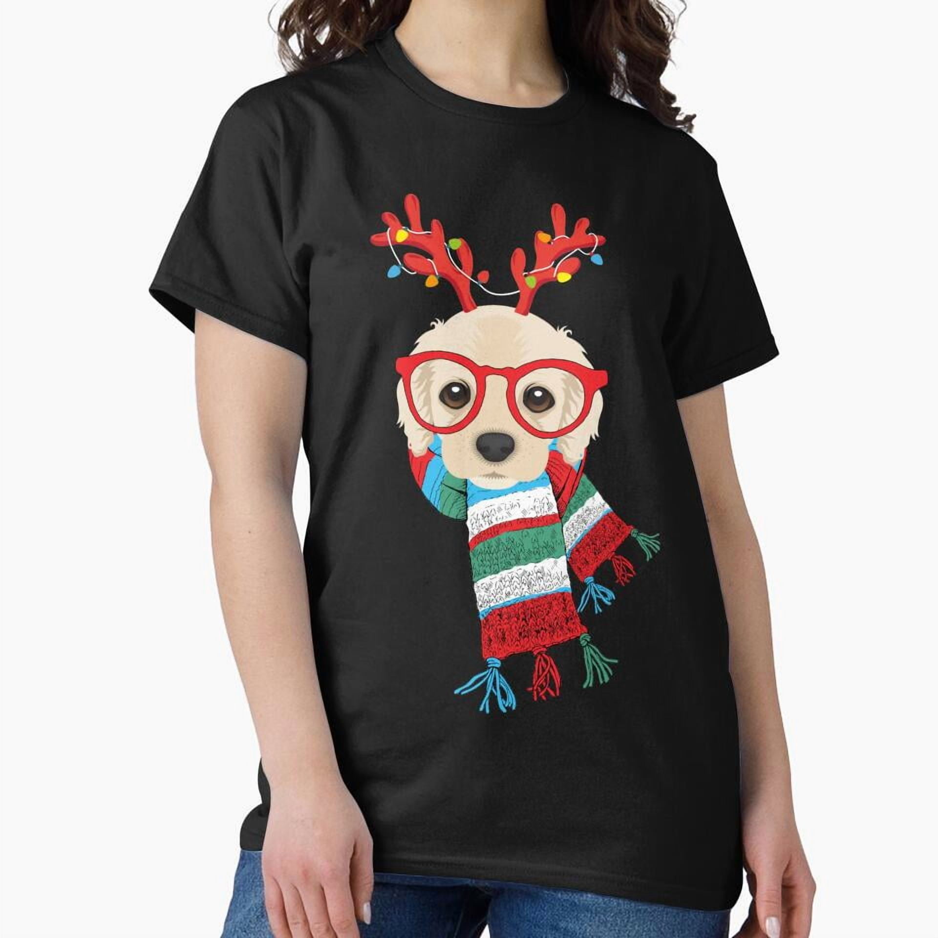 Cocker Spaniel Xmas Holidays With Reindeer Antlers And Christmas H12330 ...