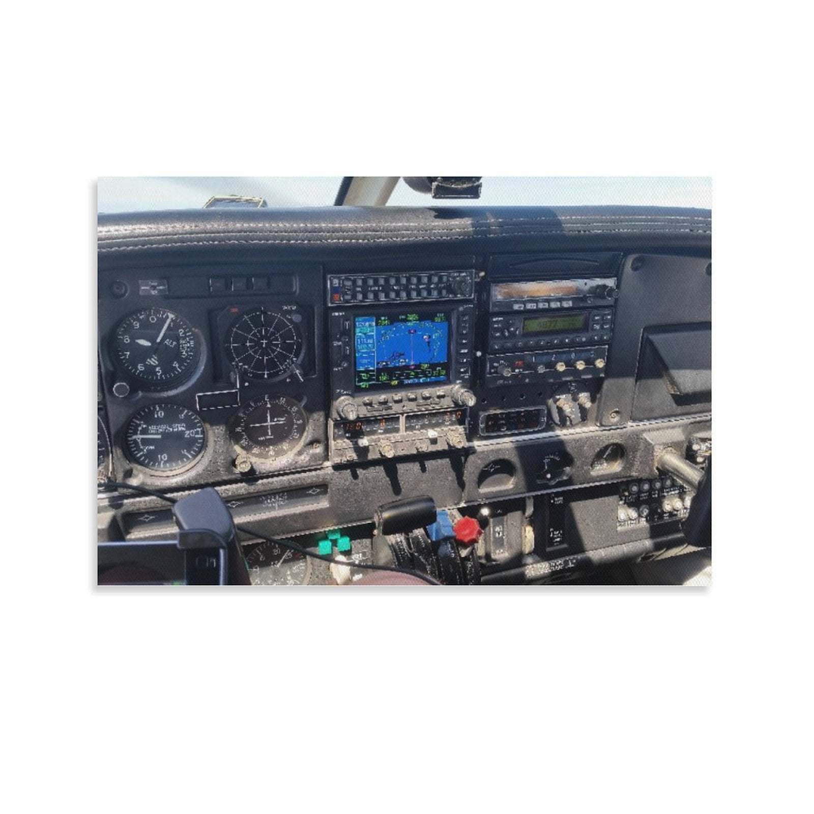 Cockpit Airplane Saratoga Piper Canvas Art Poster And Wall Art Picture ...