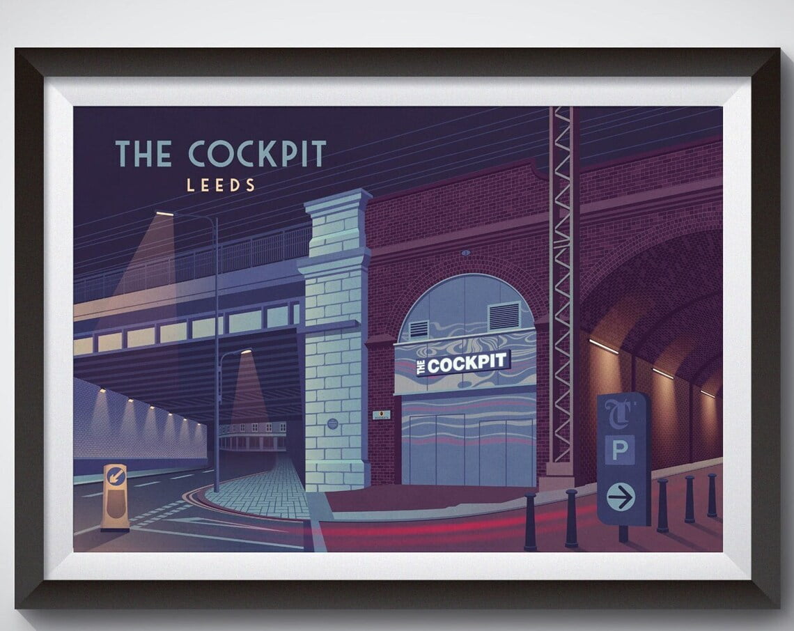 Cockpit Leeds Music Venue Poster, The Cockpit, Leeds Architecture ...