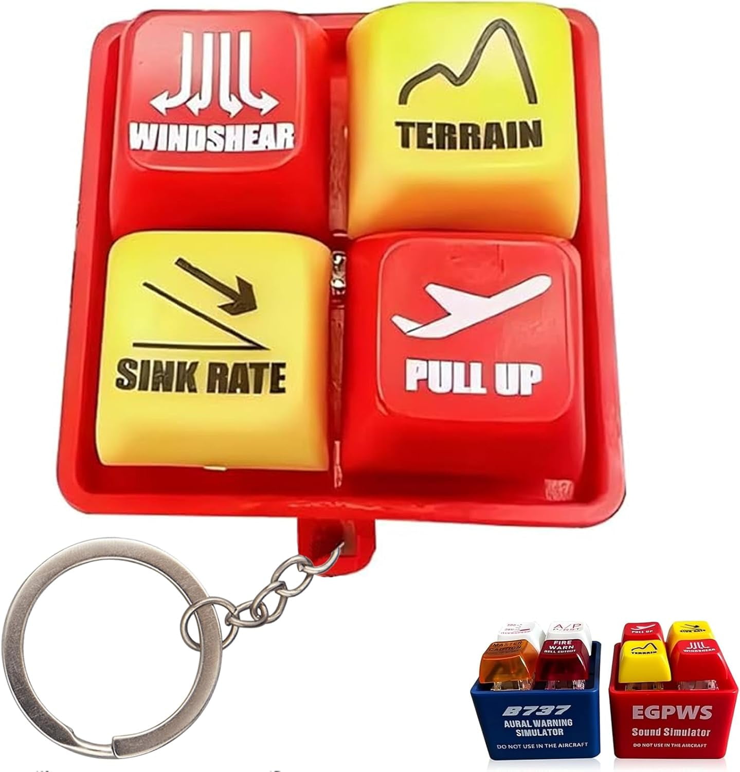 Cockpit TCAS Sounds Simulator Keychain Pilot And Crew Alert Keychain ...