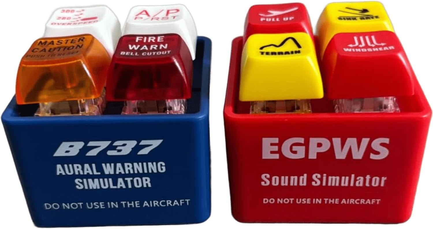 Cockpit TCAS Sounds Simulator Keychain Pilot and Crew Alert Keychain ...