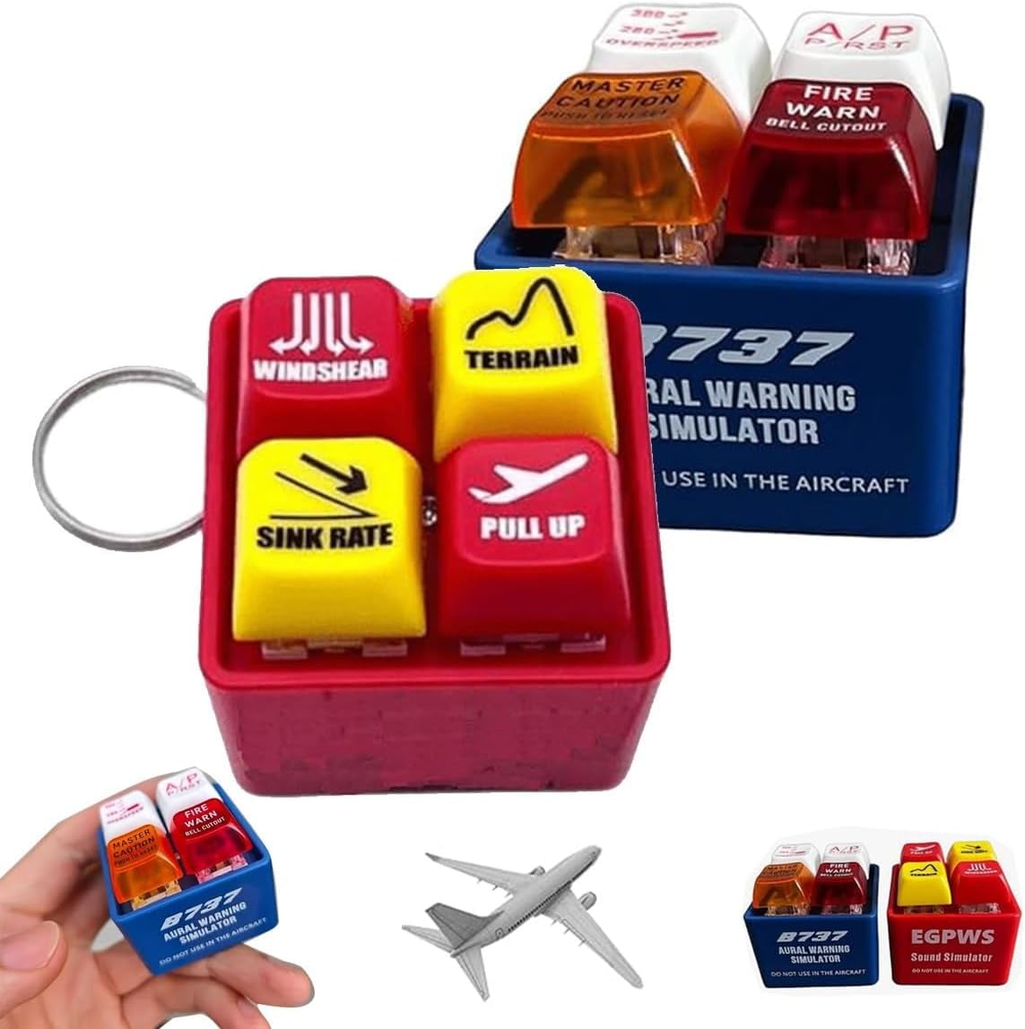 Cockpit TCAS Sounds Simulator Keychain Pilot and Crew Alert Keychain ...