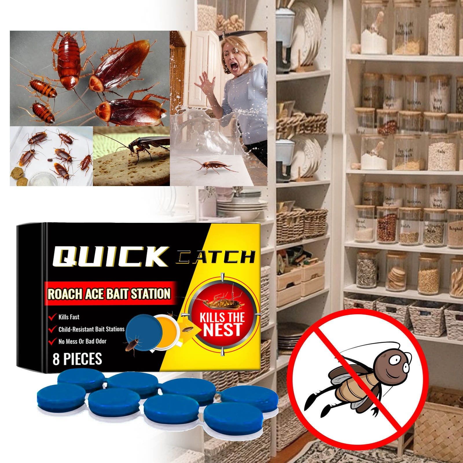 Cockroach for Home Natural Long Lasting Odorless To Keep Cockroach Out ...