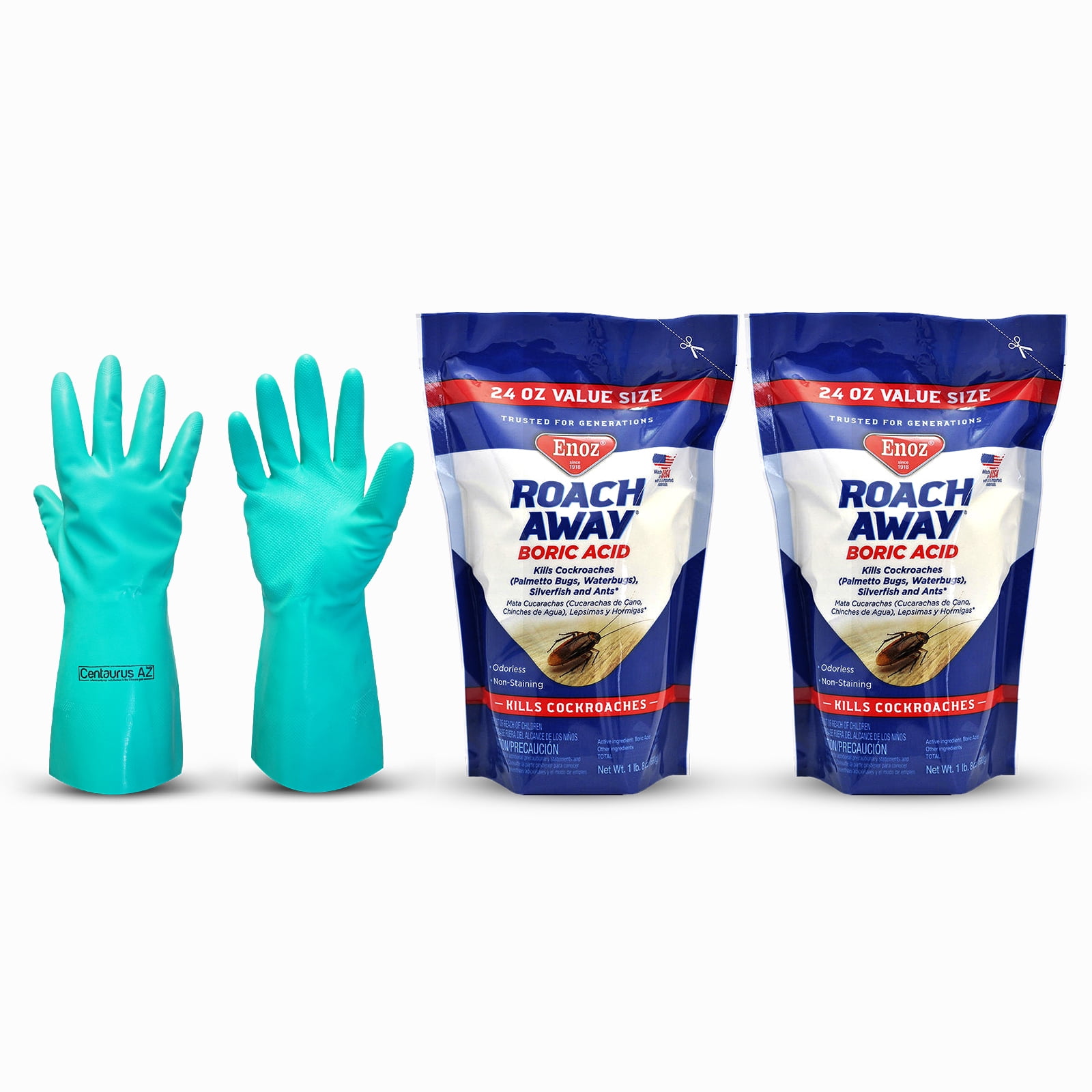 Cockroach Killer For Indoors & Outdoors-Enoz-Roach Away 24 Oz-Boric ...