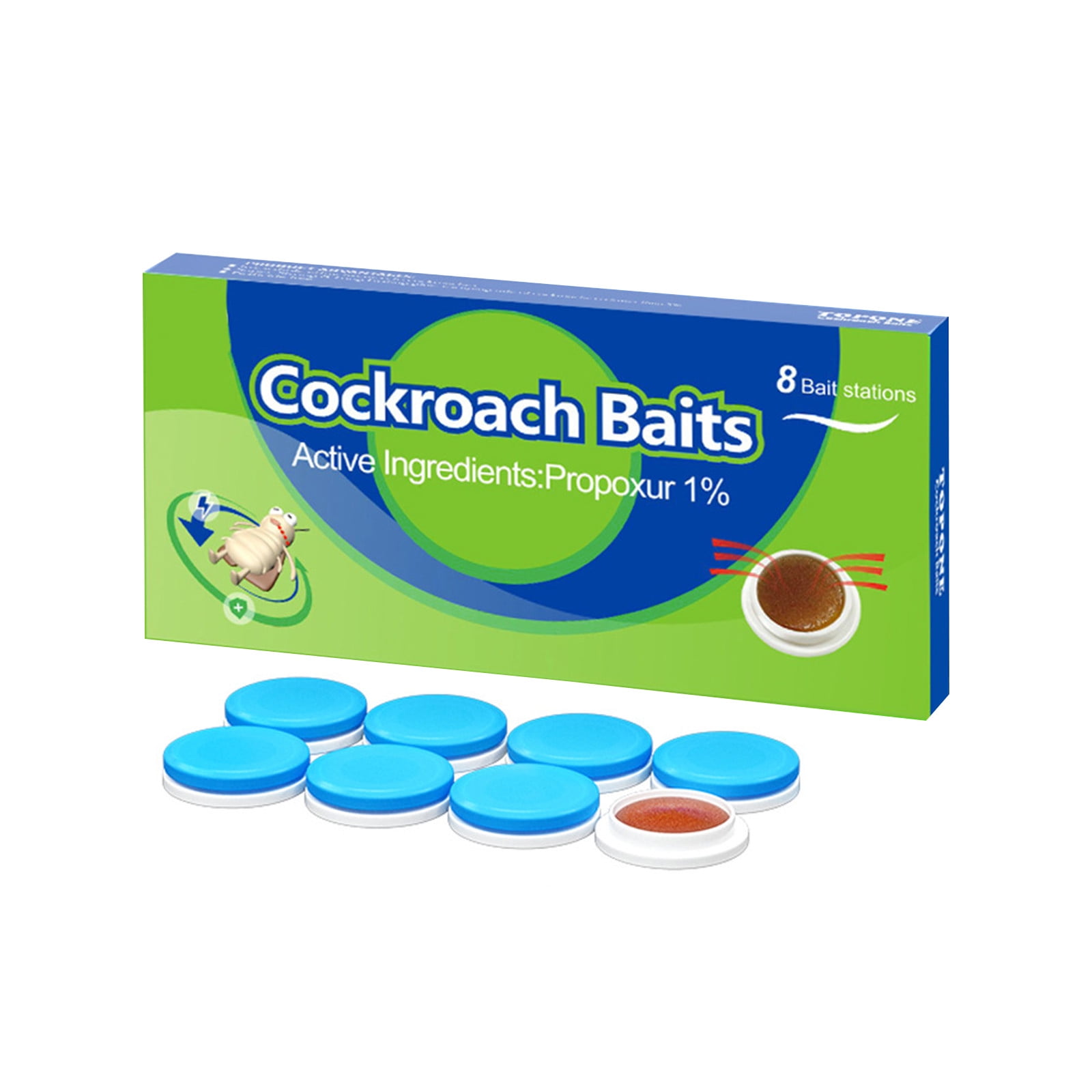 Cockroach Killer - 6-Piece Super Sticky Glue Traps with Powerful ...