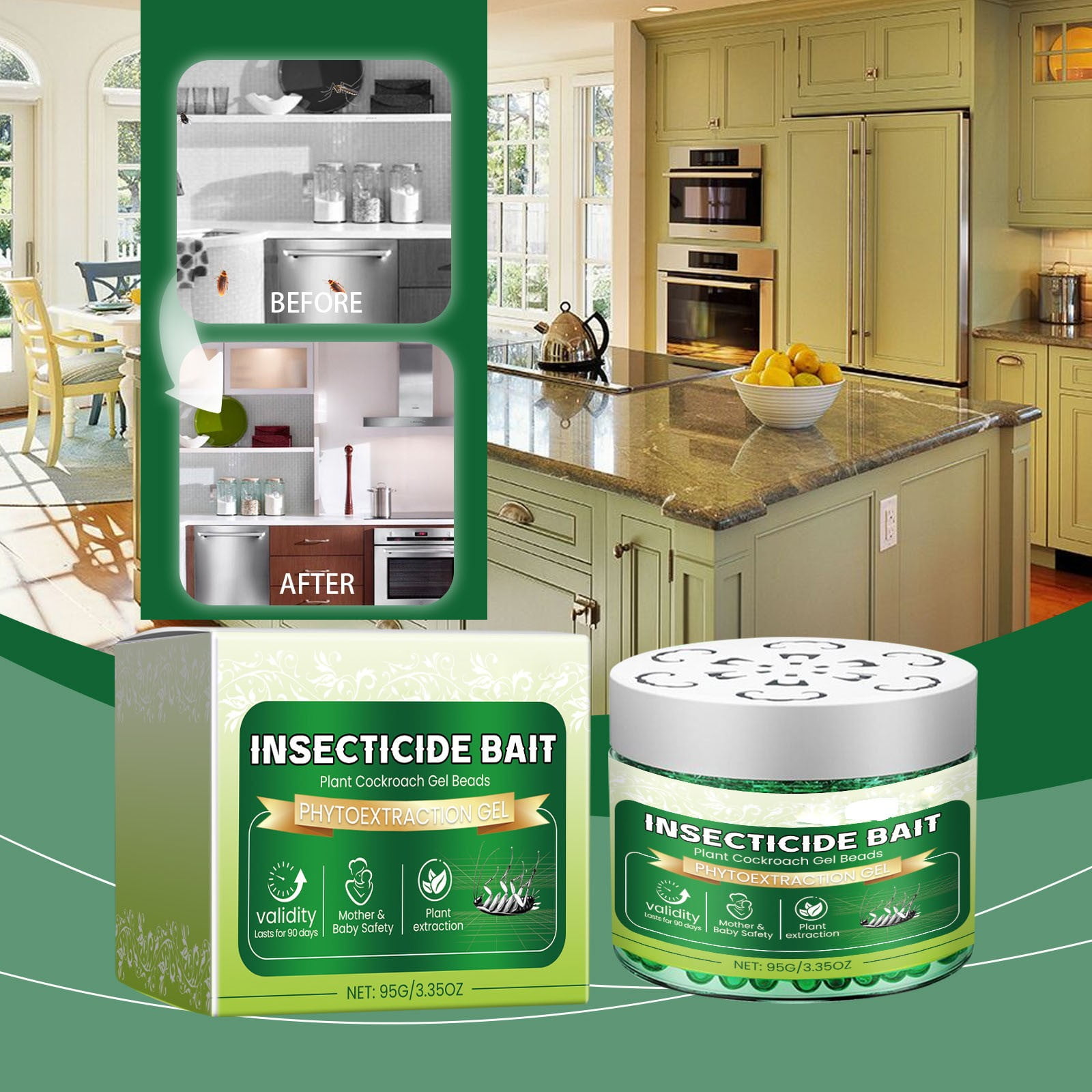 Cockroach Defense Gel Bait - Simple Application, Powerful Killer ...