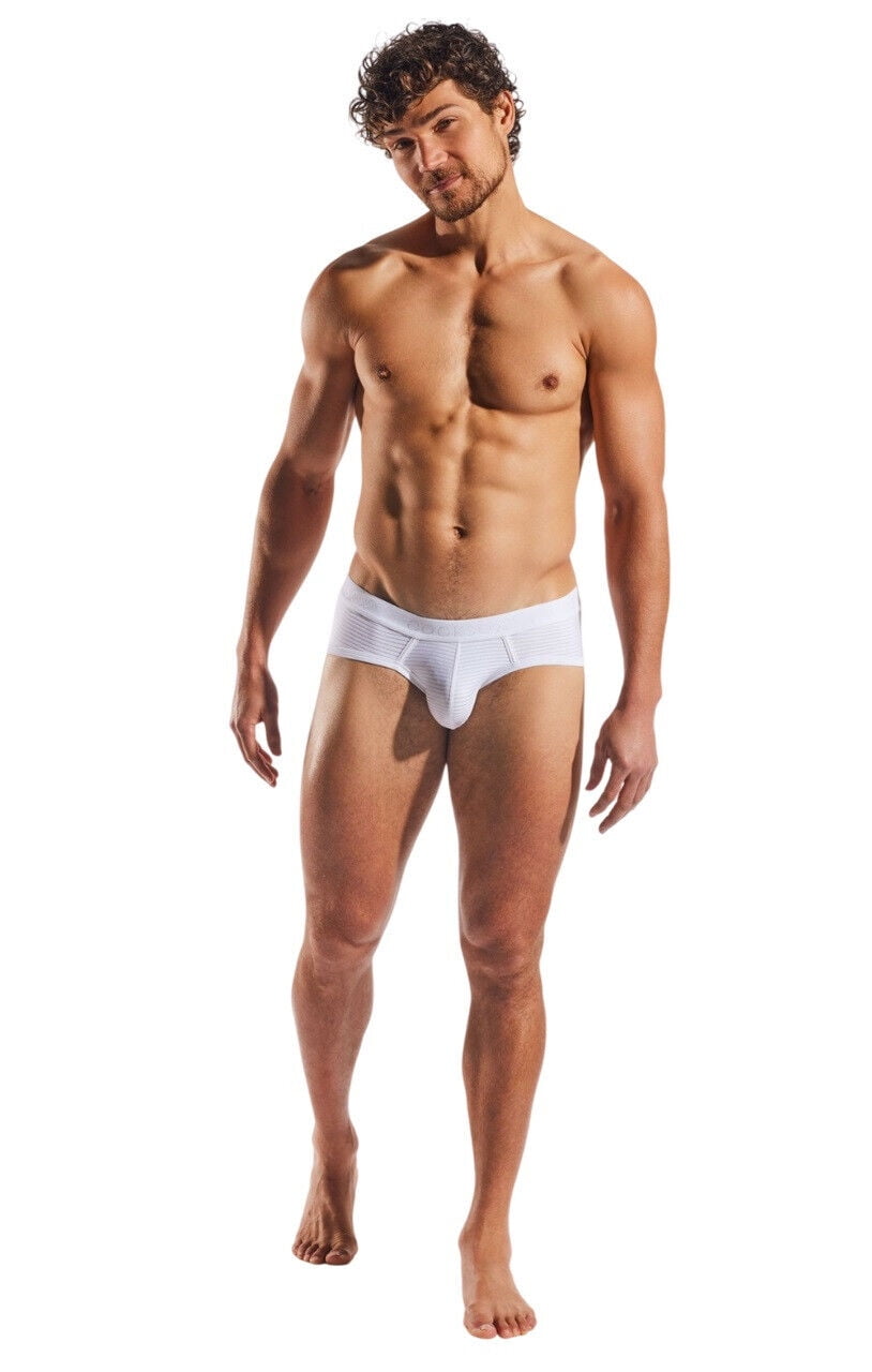 Cocksox Men's Contour Pouch Semi-Sheer Sports Brief - CX76LUX (Bianco, Medium) - Walmart.com