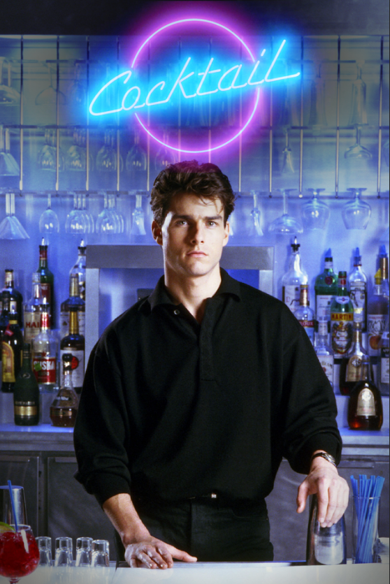 Cocktail 1988 Movie Poster 24x36 - Tom Cruise, Bartender Drama Classic ...