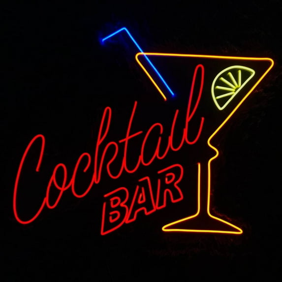 Cocktail Bar Led Sign, Pub Led Sign, Wall Decor, Cocktails Neon Sign ...