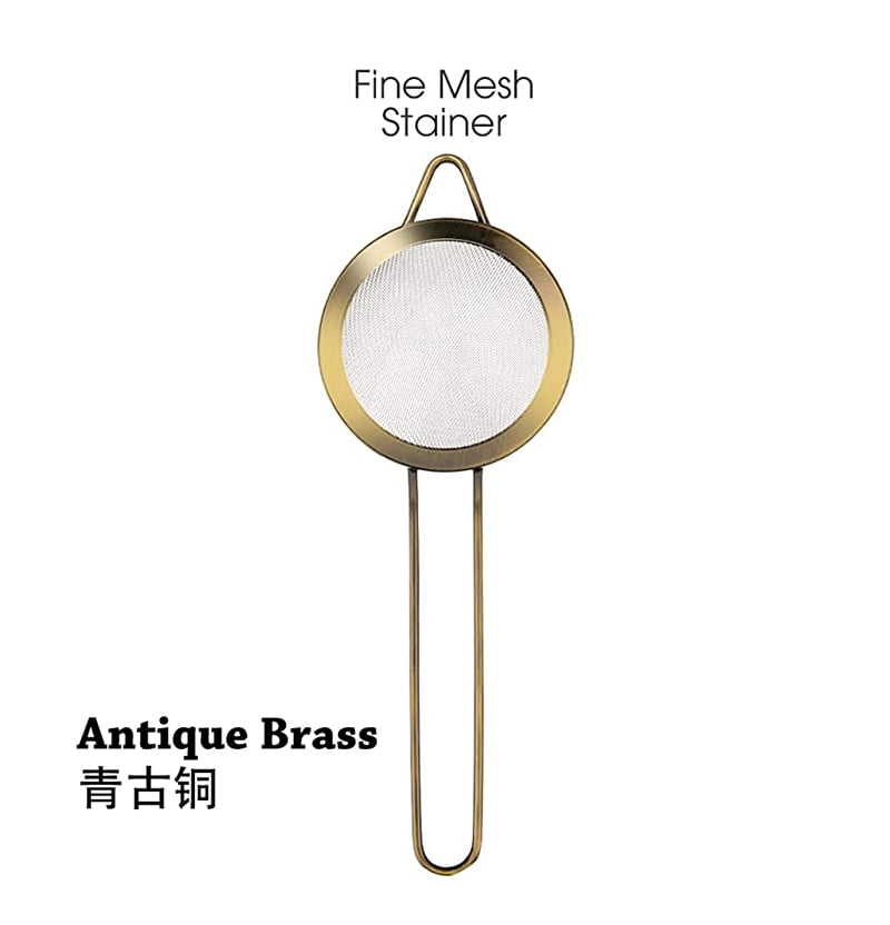 Cocktail Bar Strainer Fine Mesh Stainless Steel Conical Strainer ...