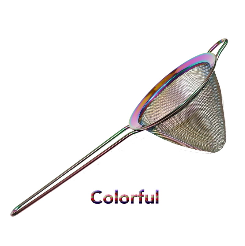 Cocktail Bar Strainer Fine Mesh Stainless Steel Conical Strainer ...