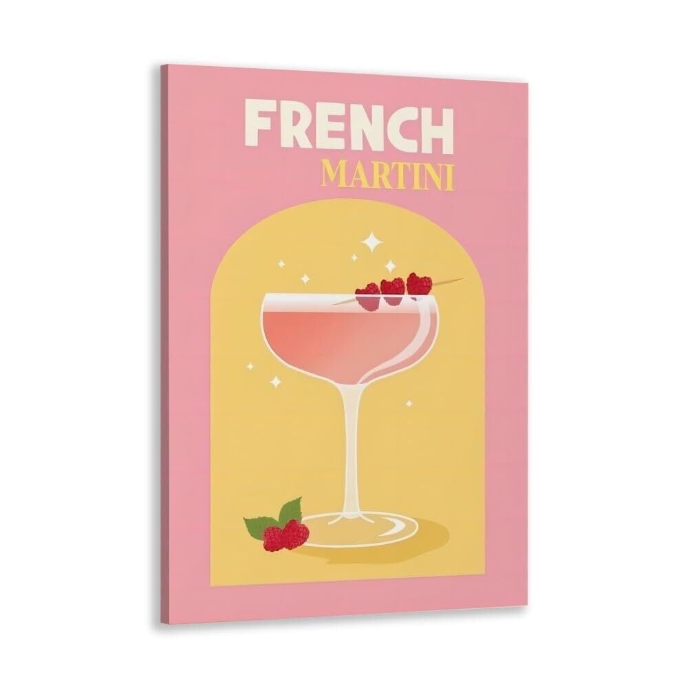 Cocktail Bar Wall Decor Vintage Dirty Gin Martini Posters (9) Classic ...