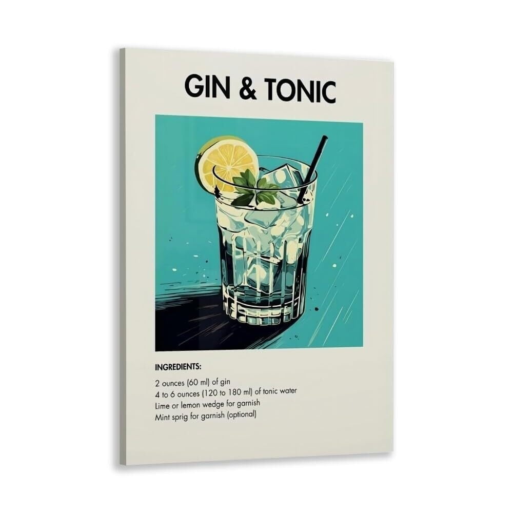 Cocktail Bar Wall Decor Vintage Dirty Martini Cocktail(5)Posters ...