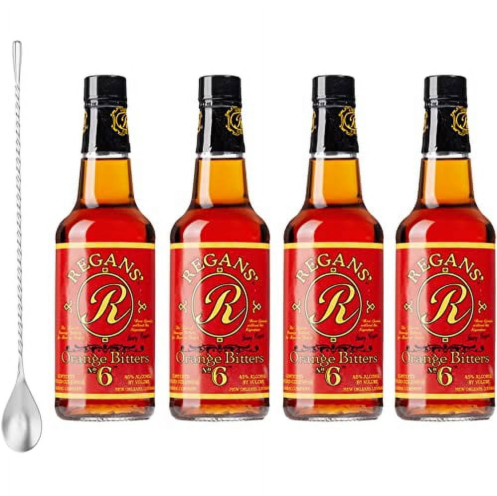 Cocktail Bitters Orange 10oz 4-Pack Gift Set, Regan's Orange Bitters No ...