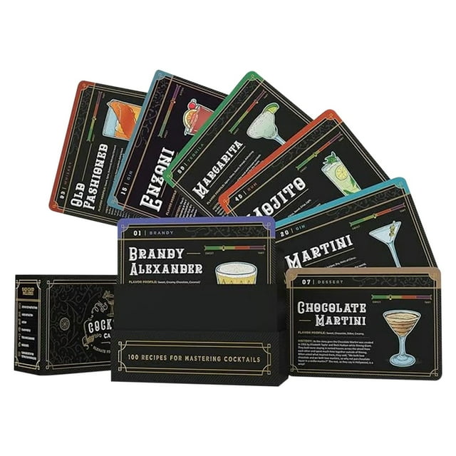 Cocktail Book, Cocktail Recipe Cards | Fundamental Cocktails for the ...