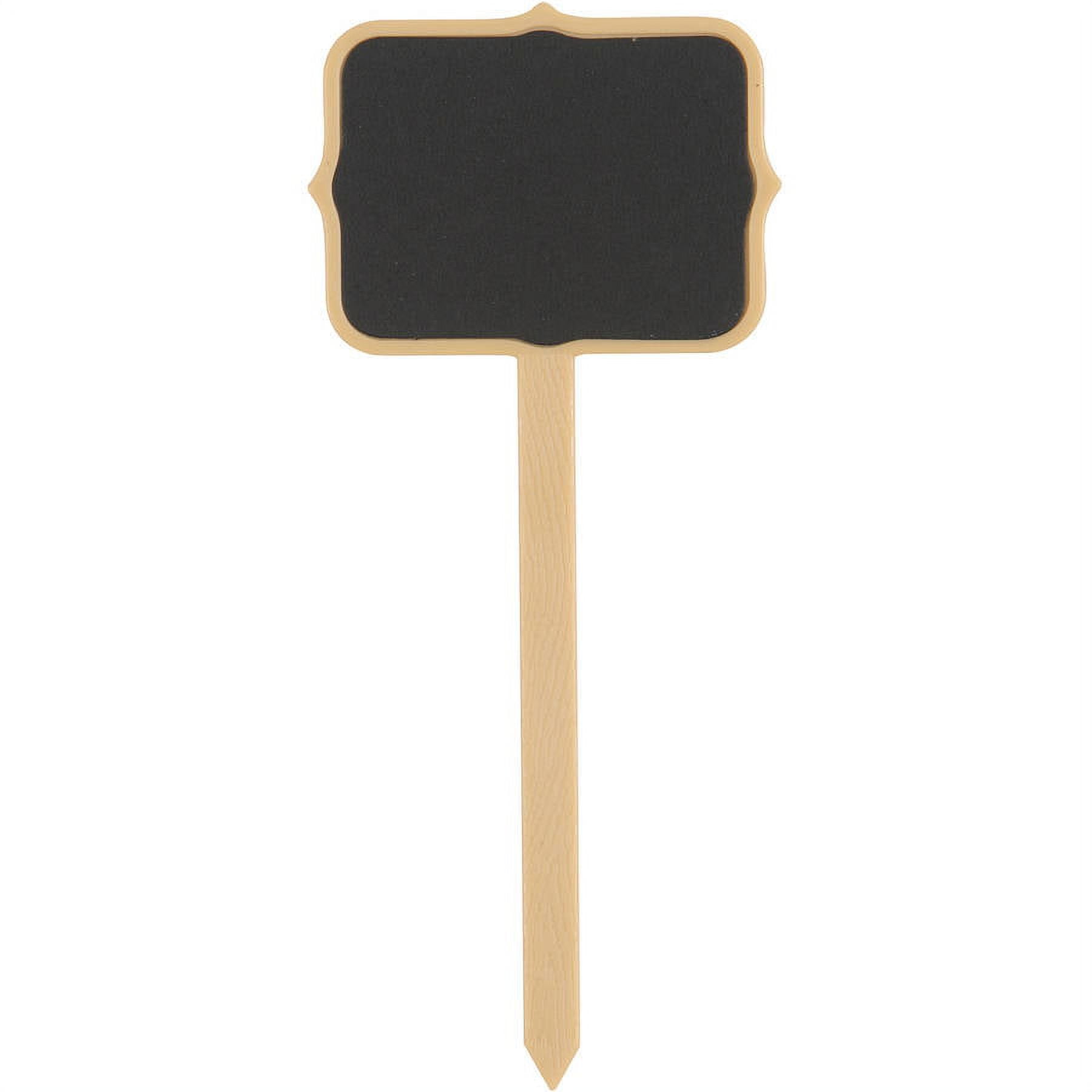 Unique Tableware Plastic Chalkboard Party Food Sign Picks with Chalk, 4 ...
