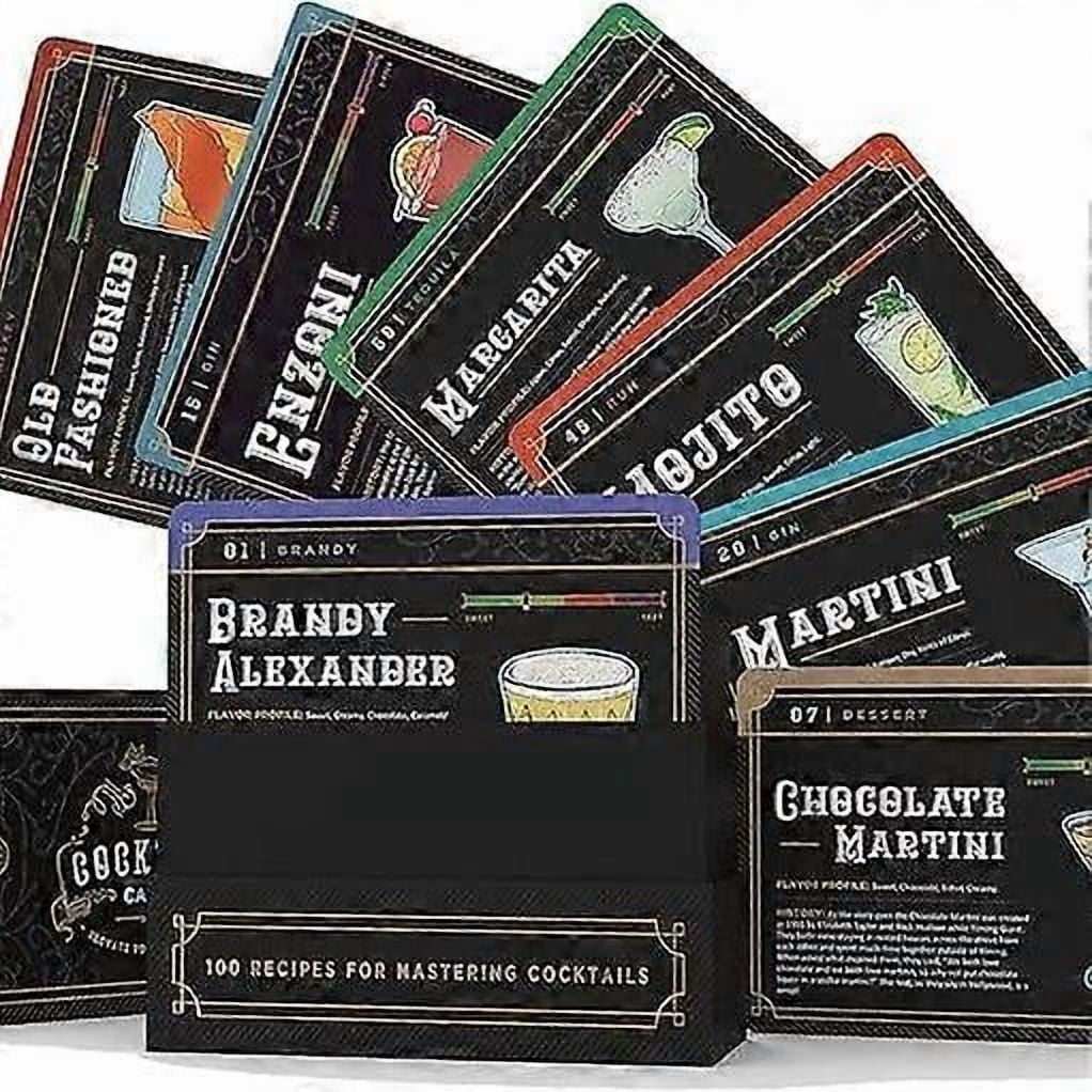 Cocktail Cards 100 Cocktail Recipes to Master Cocktails in Bartender ...