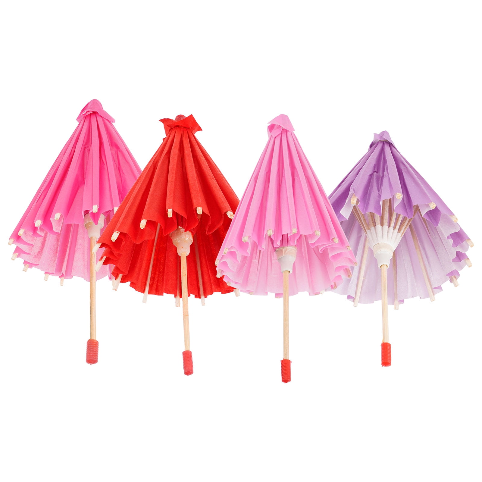 FENGGUIQU Mini Compact Umbrella Rose Paper 4Set 7.9In X 7.9In X 6.5In ...