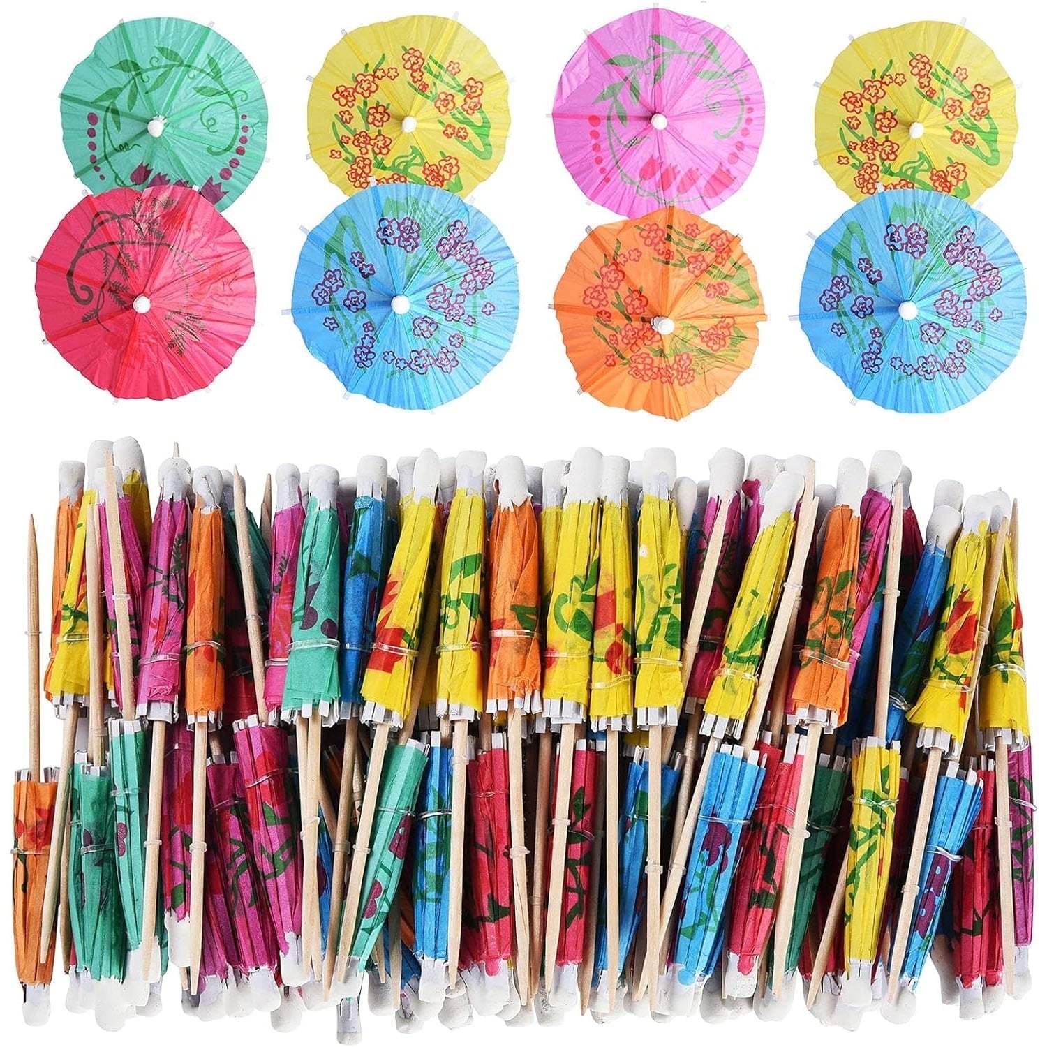 Cocktail Drink Umbrella Picks, 144 pcs Cocktail Umbrellas for Drinks ...