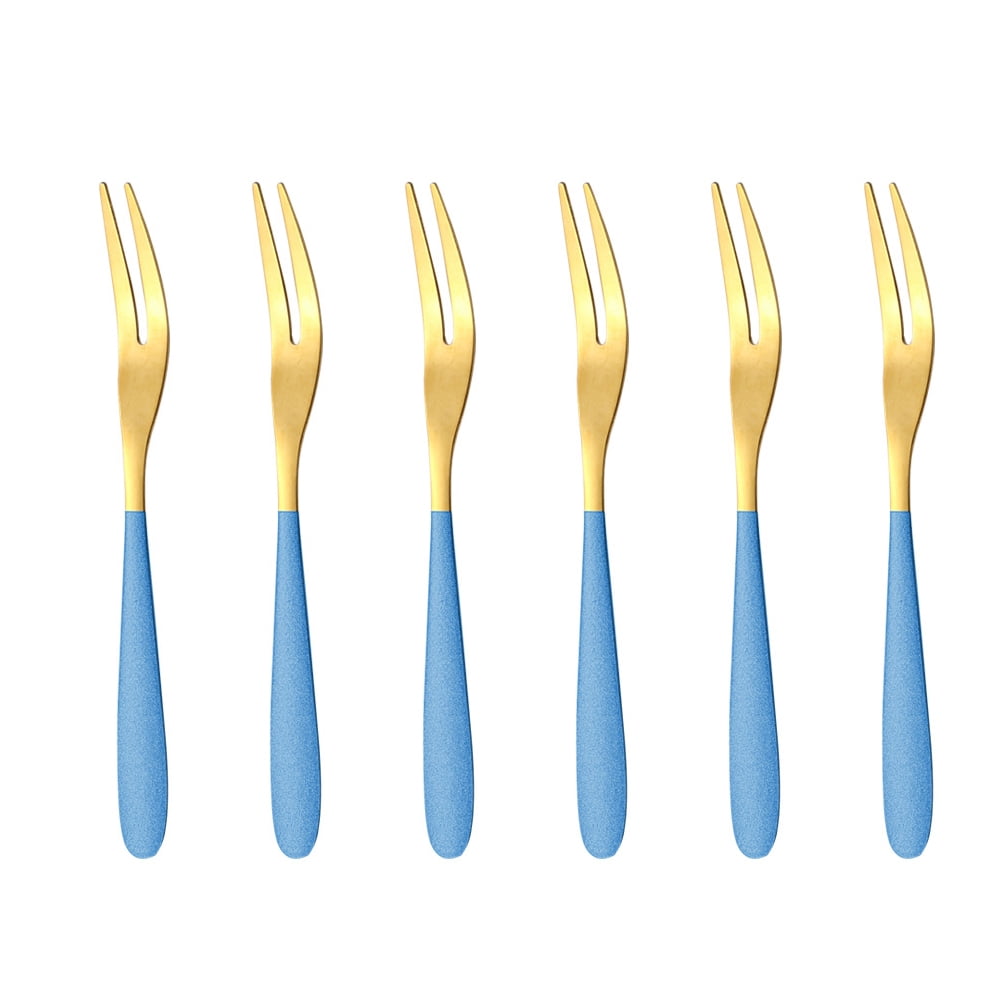 Cocktail Fruit Forks 6Pcs Forks, Mini Forks for Oyster and Shellfish ...