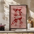 Cocktail Glass Cin Cin Red Line Art Girl Dinner Retro Cheers Drawing ...