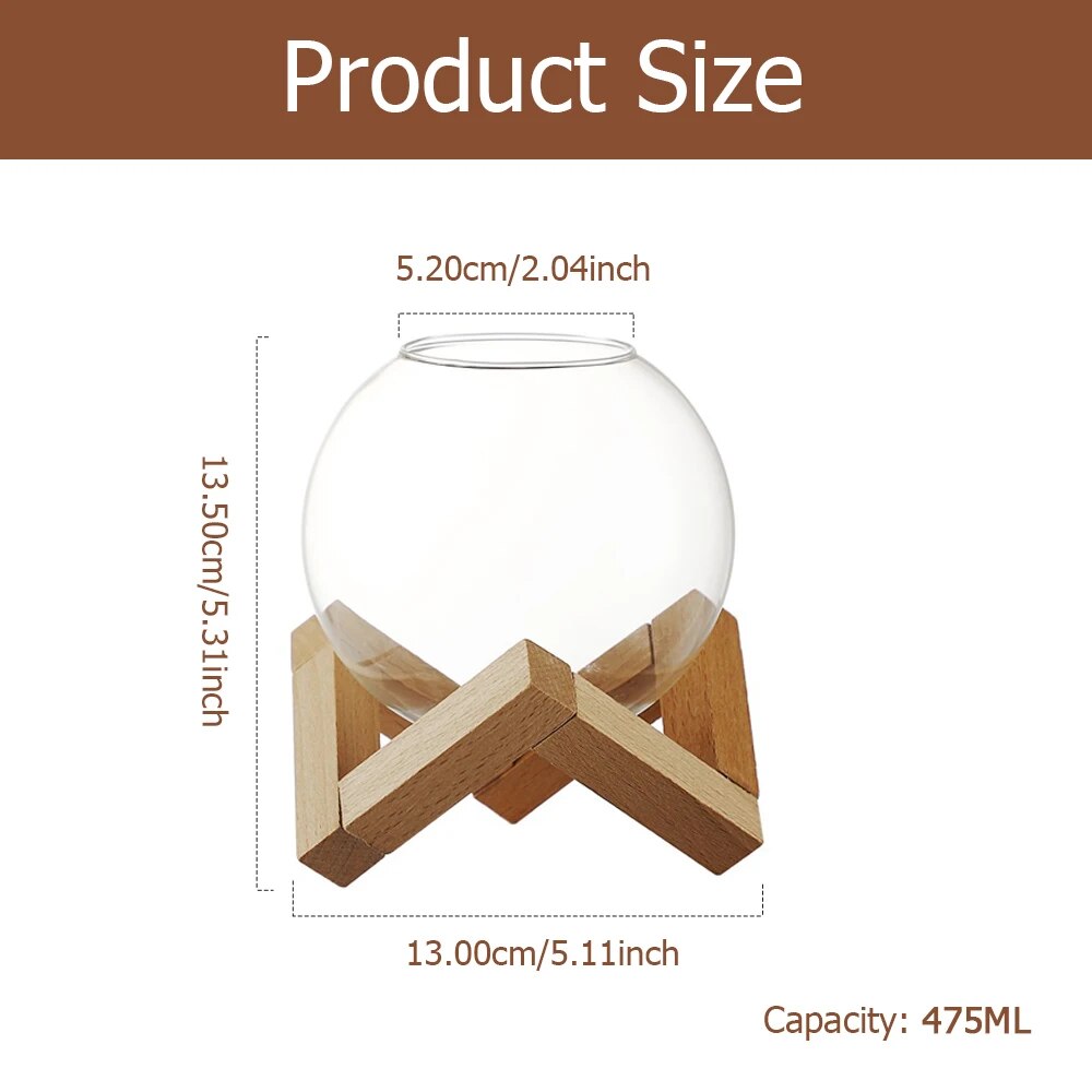 Cocktail Glass Cup With Wood Stand Creative Bar Glassware Drink Cup ...