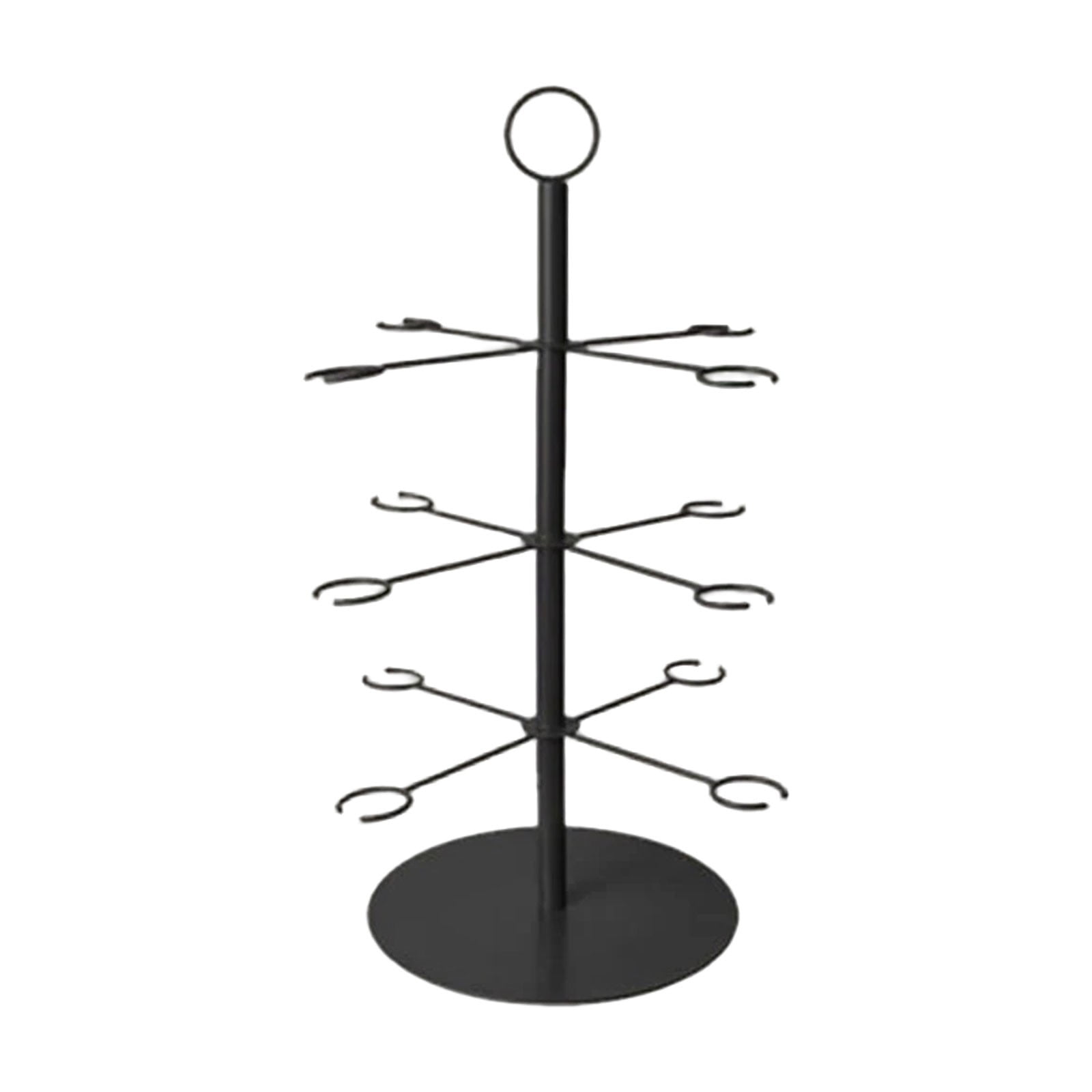 Cocktail Glass Tree Stand, 3-Tier Metal Drink Tower for Wedding & Party ...