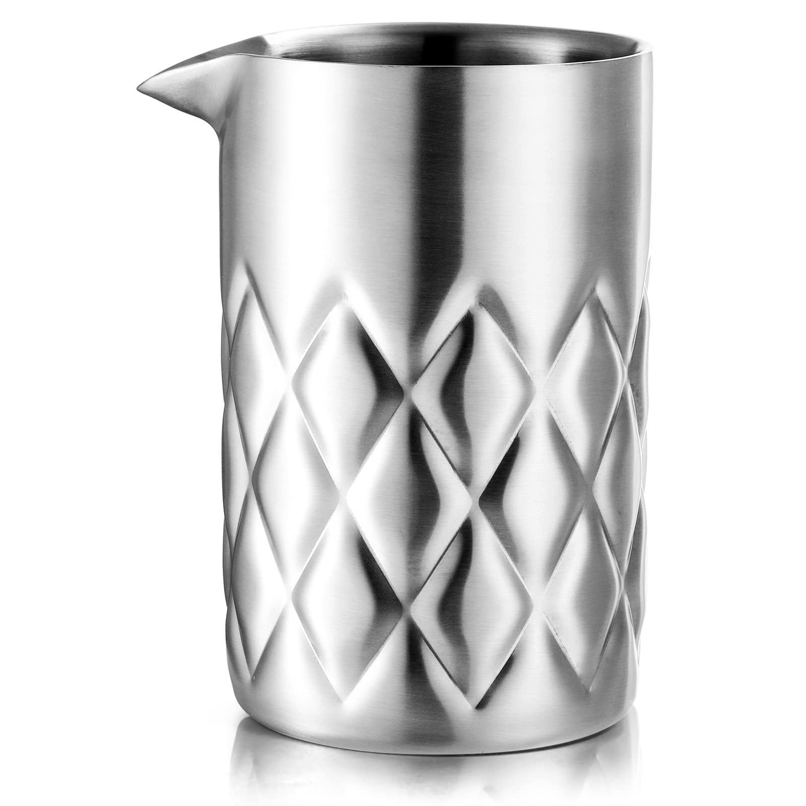 Cocktail Mixing Glass 18 Oz Double Walled Stainless Steel Pitcher ...