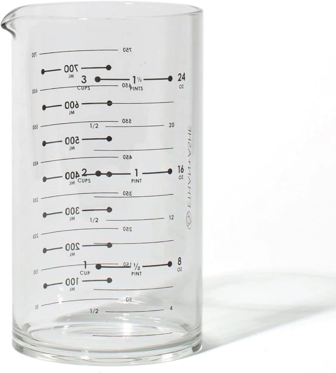 Cocktail Mixing Glass - - Lab Series - 750 ML Dishwasher Safe, Borosilicate Glass - Bar Tools ...