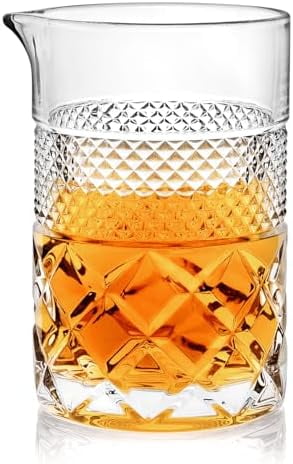 Cocktail Mixing Glass - Premium 22oz - Solid, Stable, Sturdy Hand Blown ...