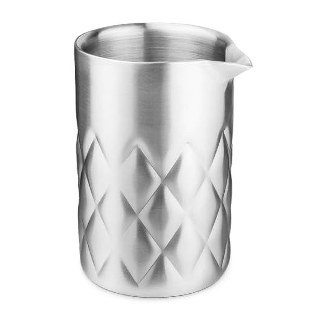 Cocktail Mixing Glass, Stainless Steel Mixing Glass Double Wall Unbreakable Rust Protection ...