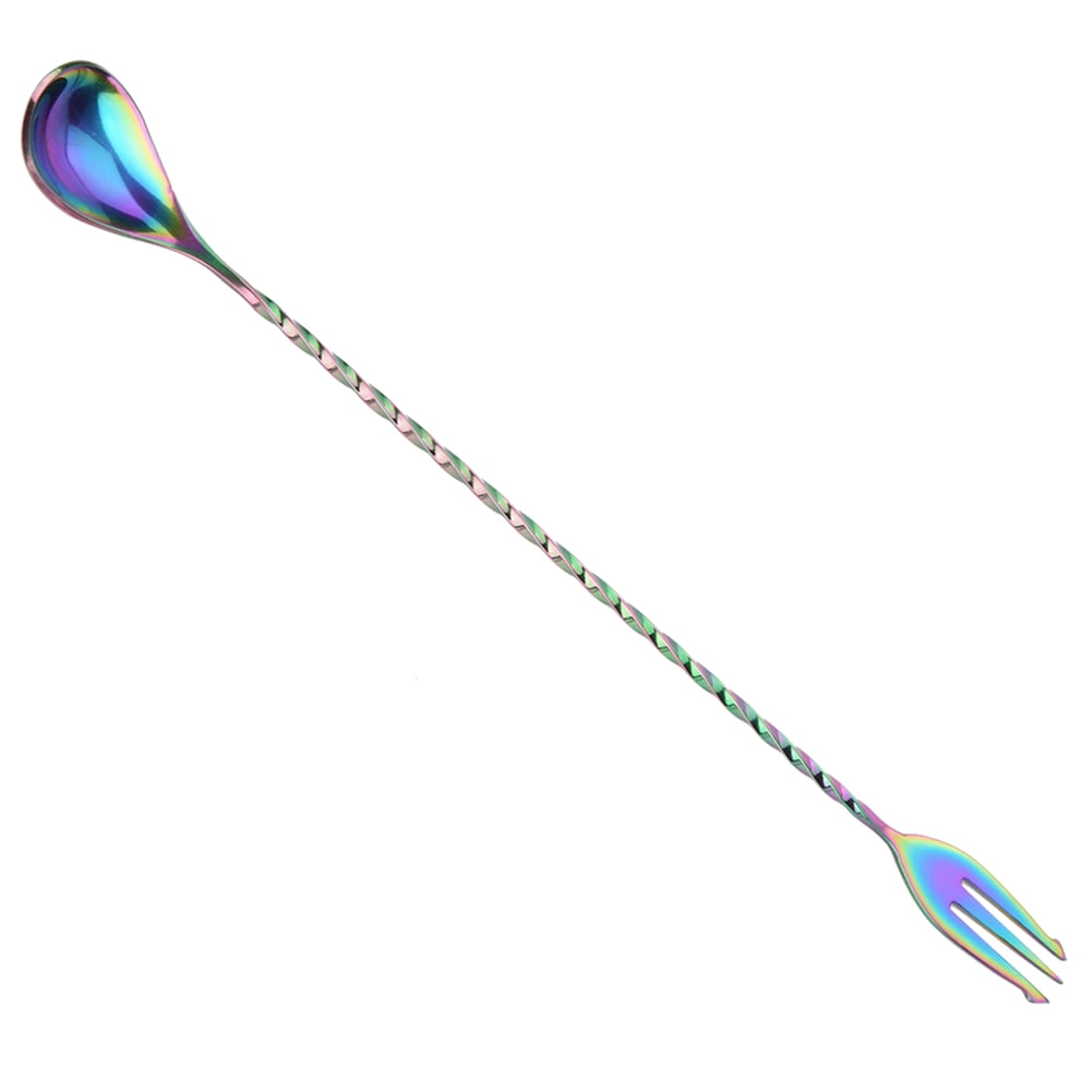 Cocktail Mixing Spoon Drink Cocktail Stirrer, Stainless Steel Long ...