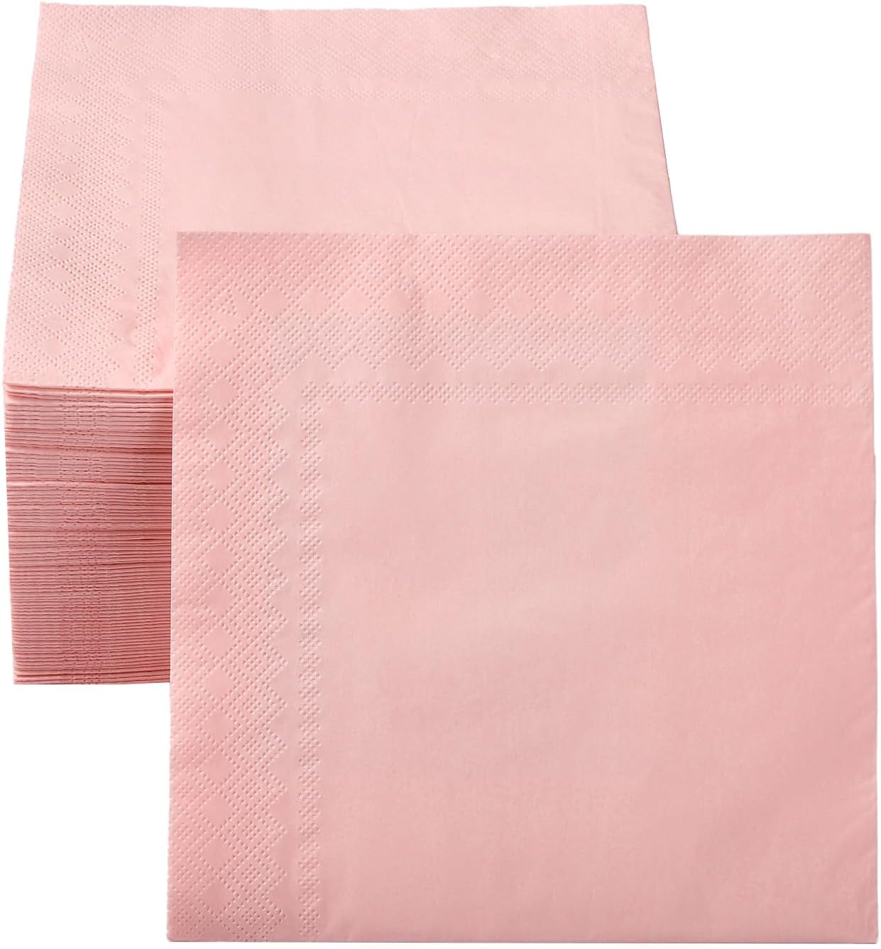 Cocktail Napkin 3-Ply Dessert Napkins Folded 6.5 x 6.5 Inches ...