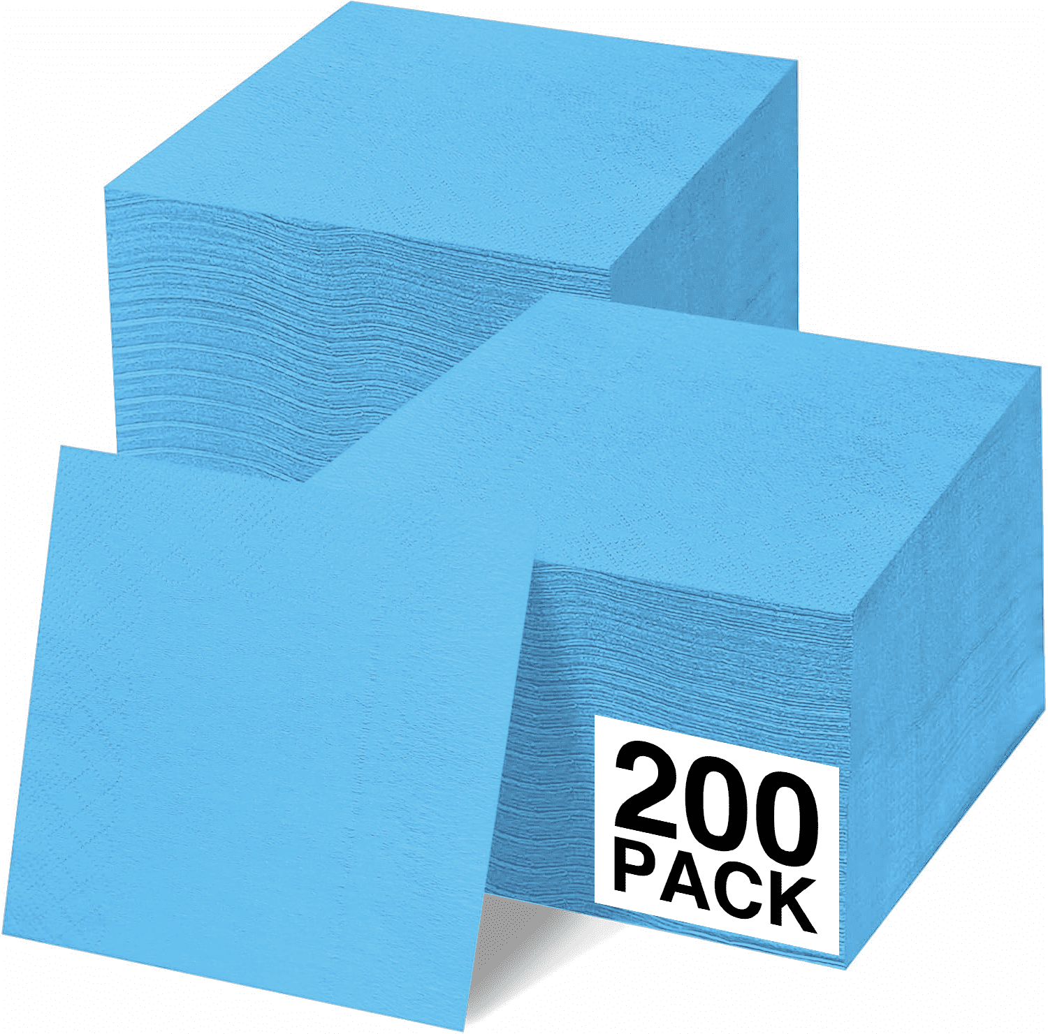 Cocktail Napkins Disposable, Blue Beverage Napkins Soft and Absorbent ...