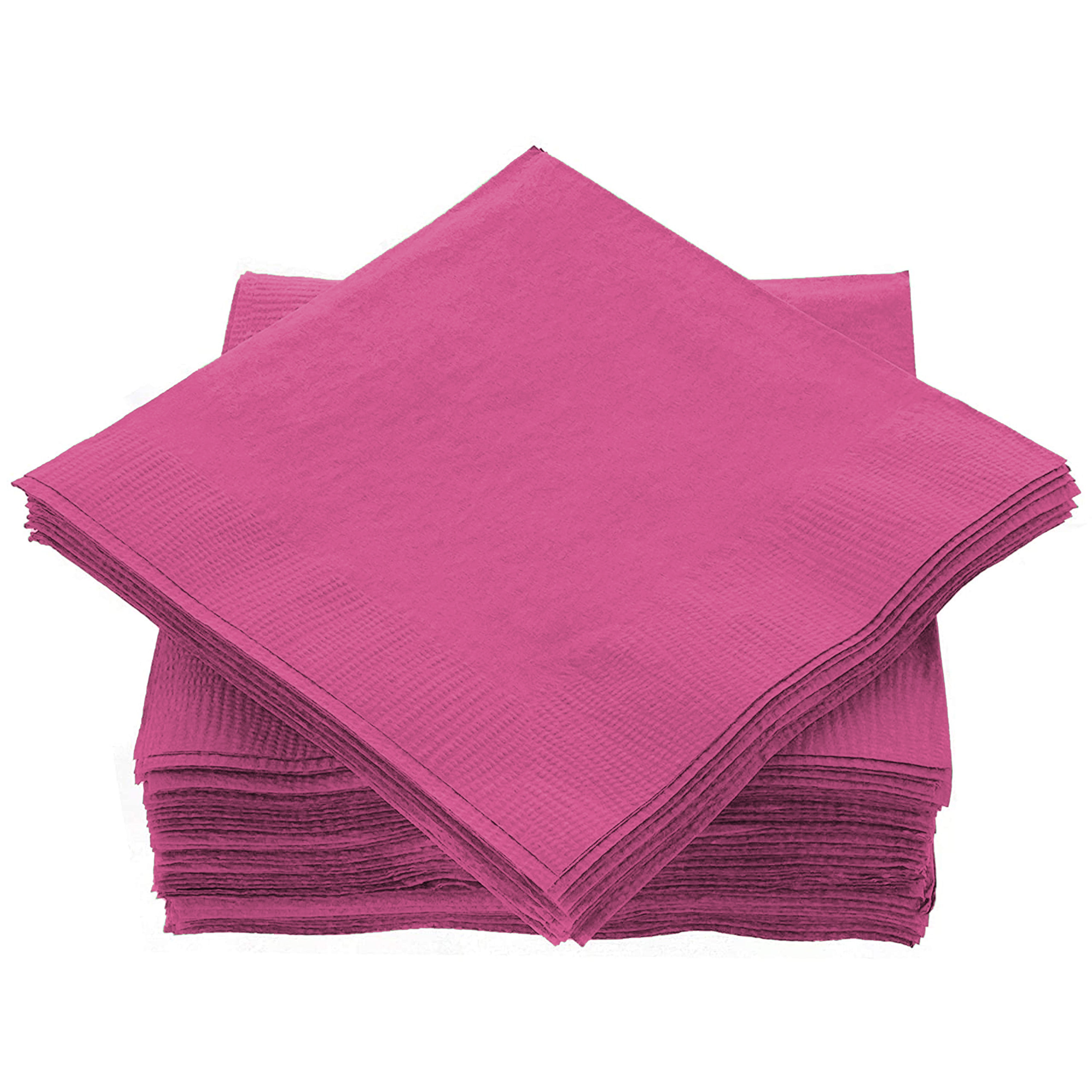 Cocktail Napkins Disposable, Bright Pink Beverage Napkins Soft and ...