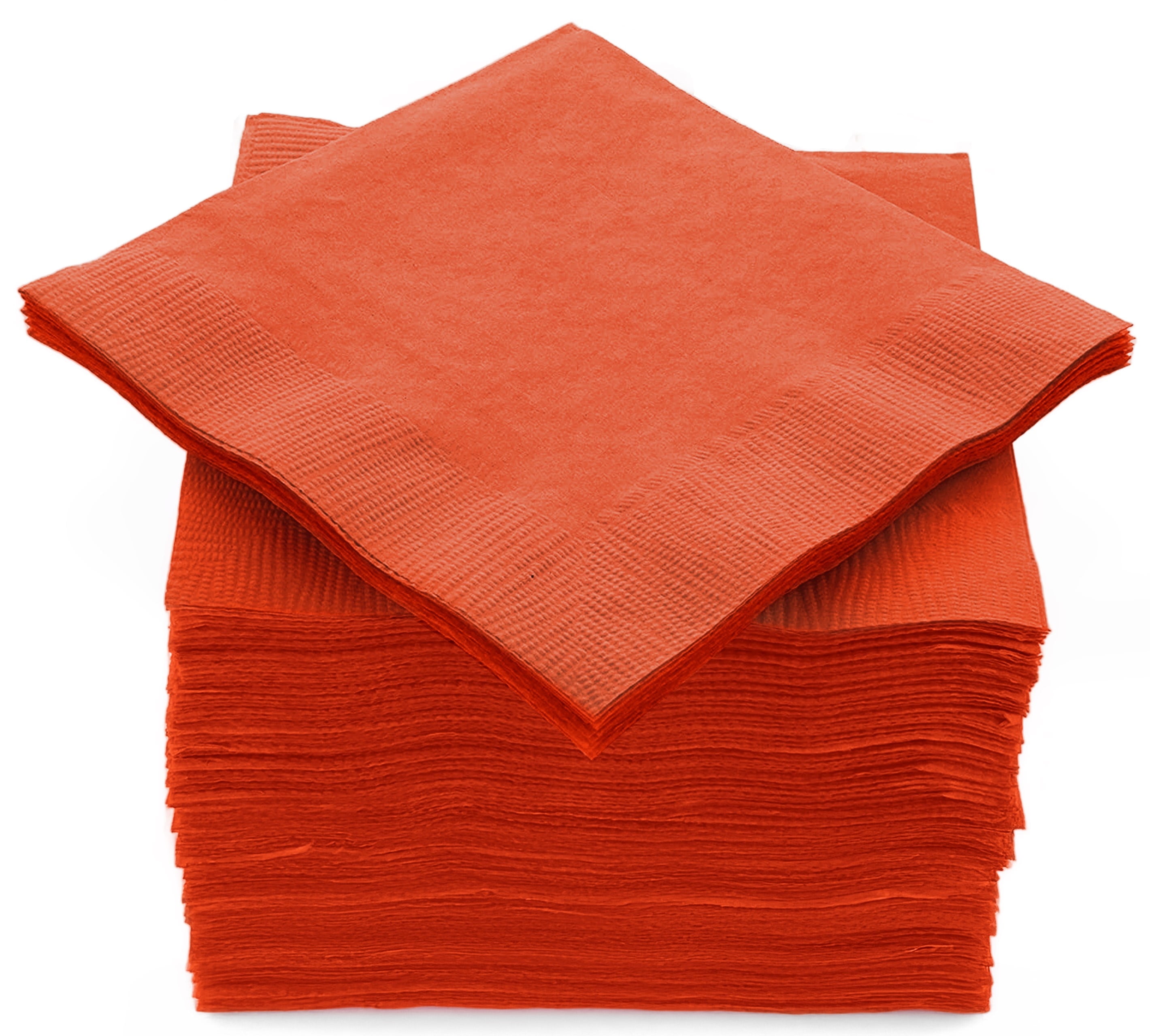 Amcrate Elegant Small Package Square Cocktail Napkins, Disposable, Soft ...