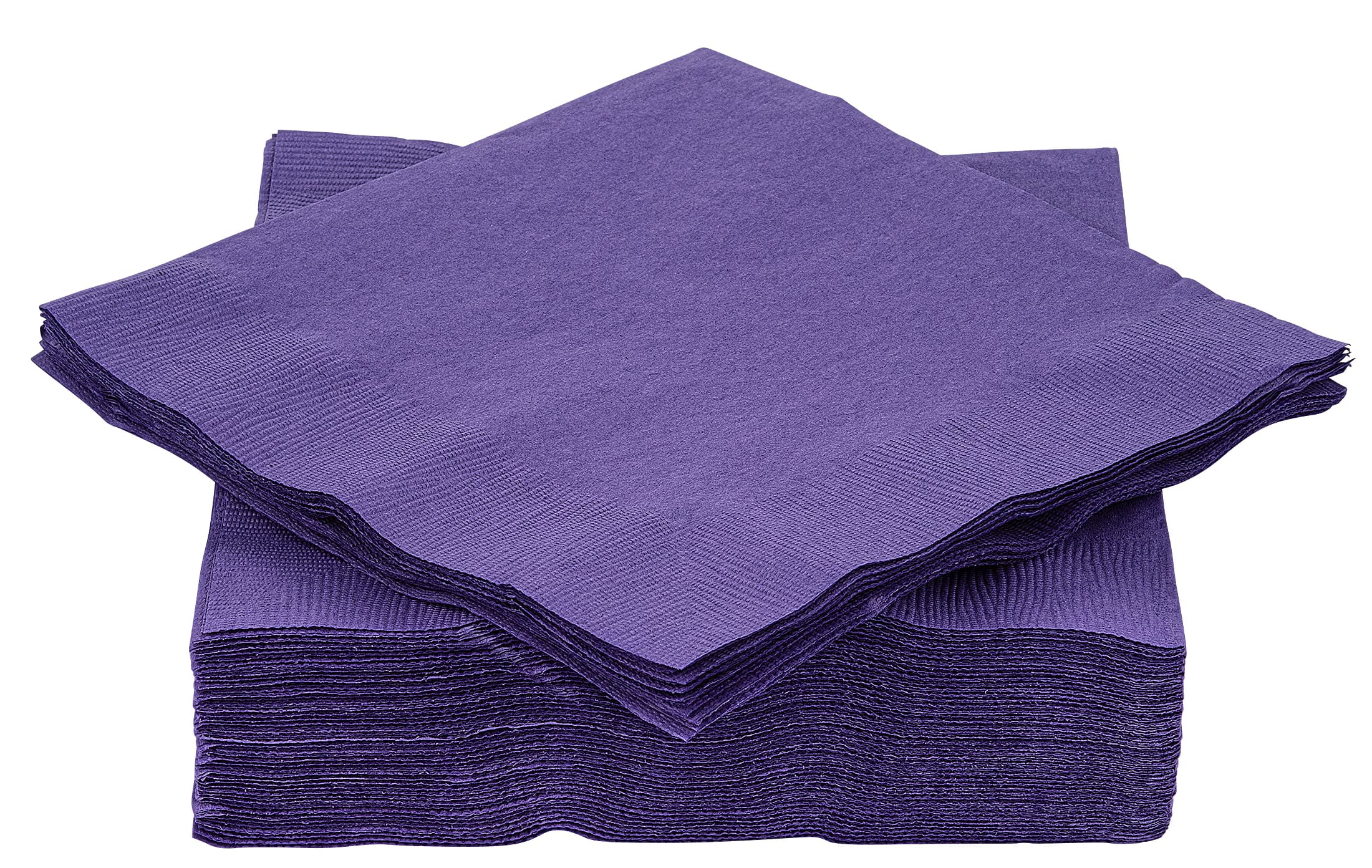 Cocktail Napkins Disposable, Purple Beverage Napkins Soft and Absorbent ...
