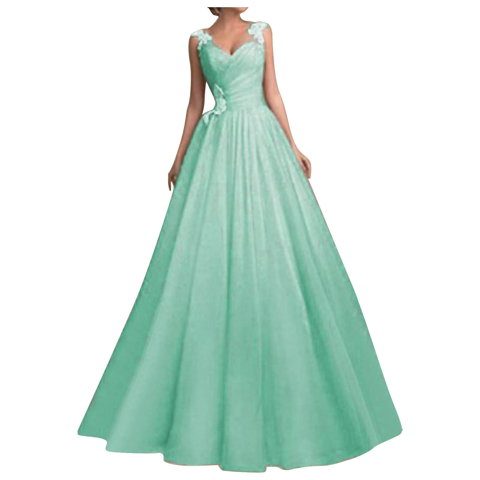 Cocktail Party Dresses Wedding Dress Women Formal V-Neck Maxi Dress ...