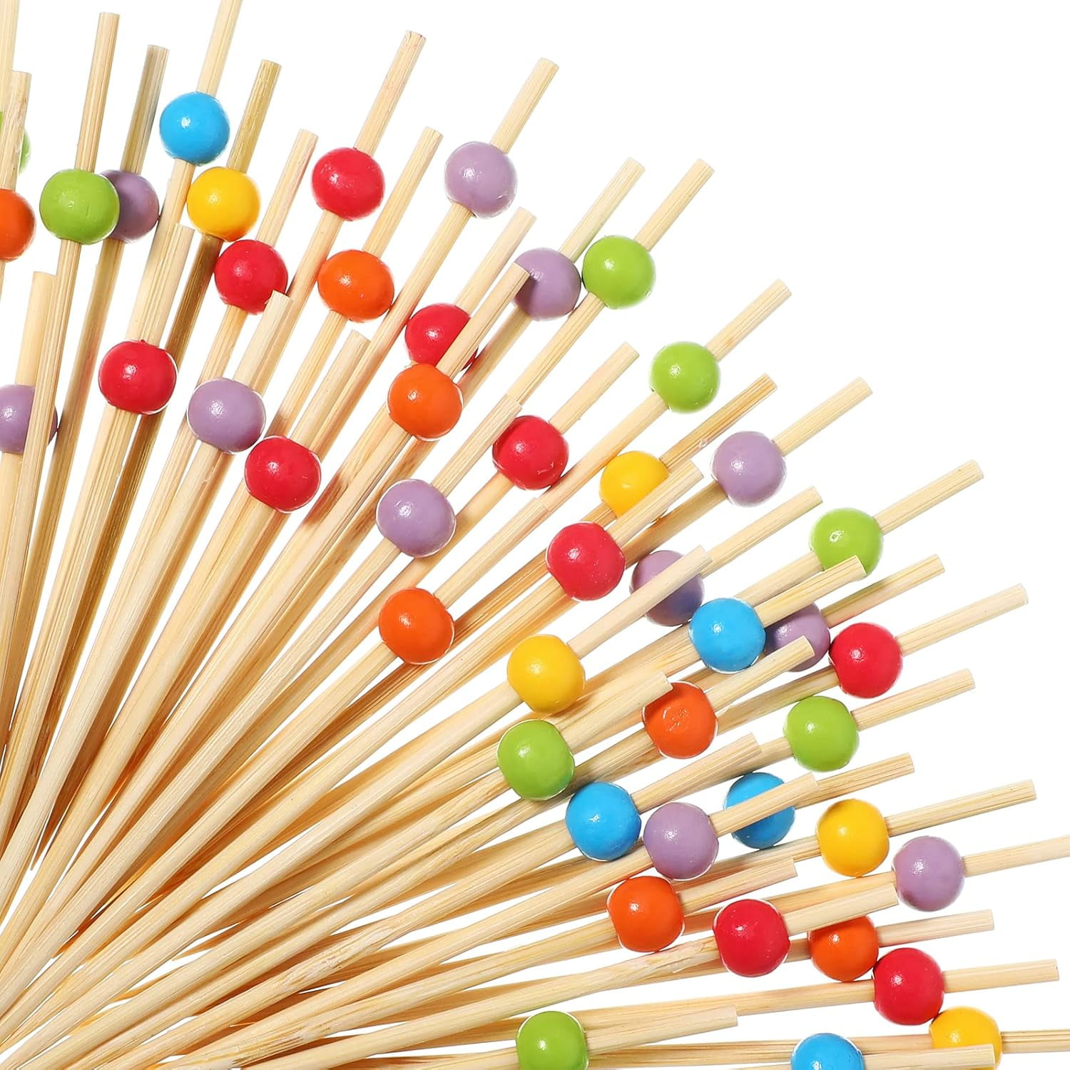 Cocktail Picks 200 Pcs Fancy Toothpicks for Appetizers 4.7 Inch Pearl ...