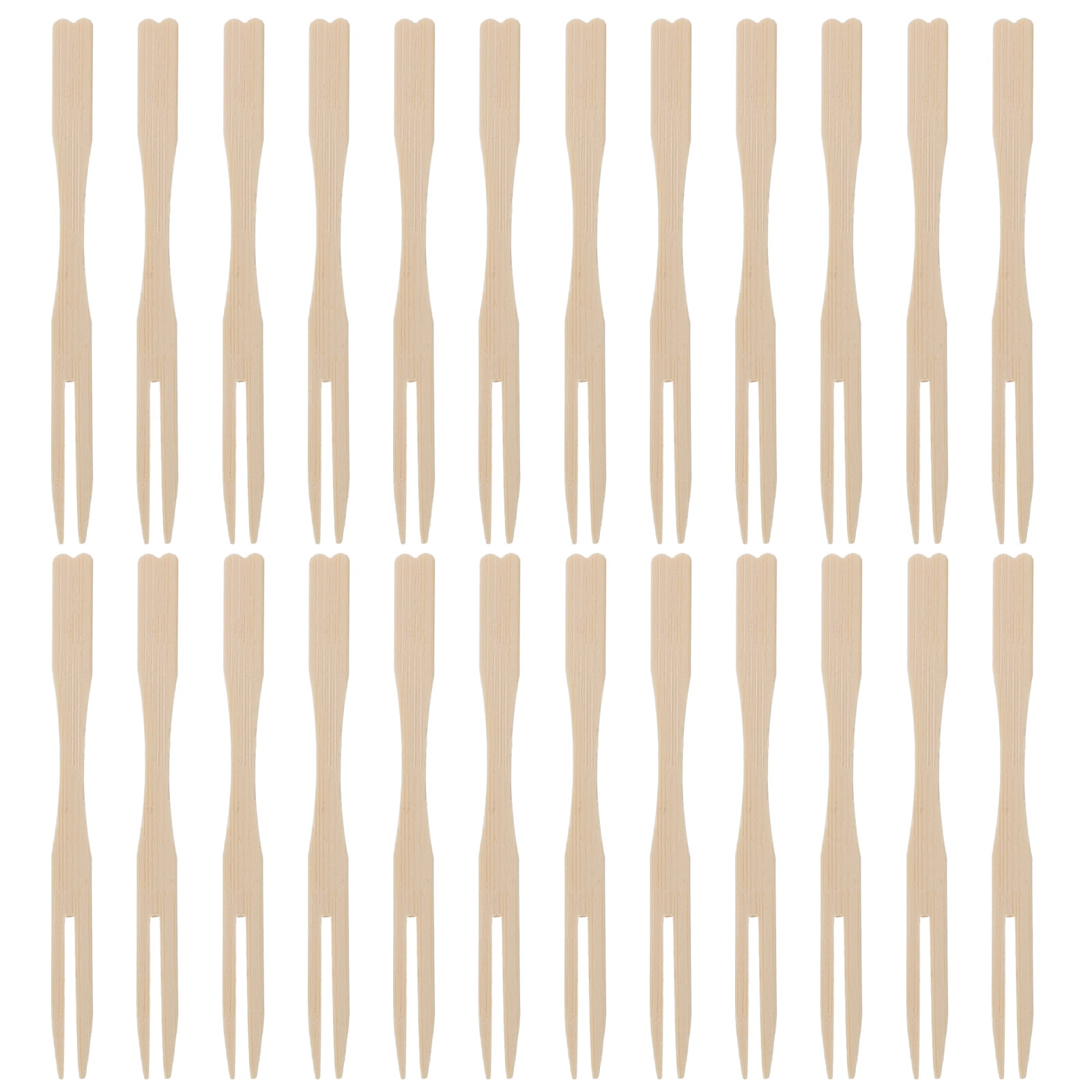Cocktail Picks Appetizer Bamboo Wooden Mini Food Forks Toothpick ...