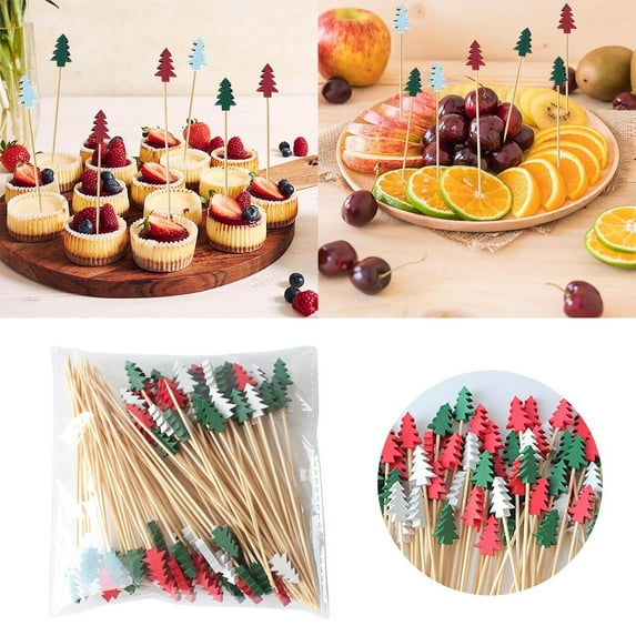 Cocktail Picks,Fancy Cocktail Toothpicks for Appetizers,Handmade Sticks ...
