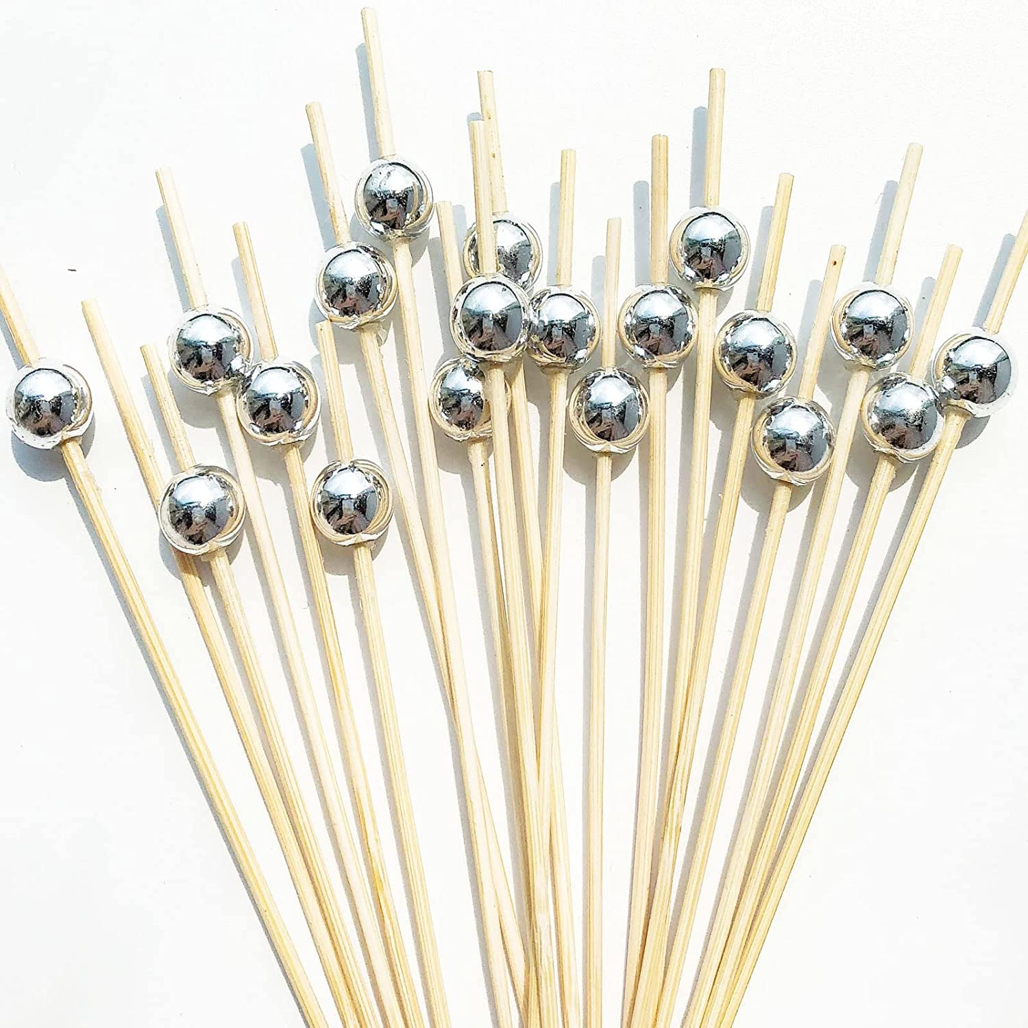 Cocktail Picks, Fancy Toothpicks for Appetizers, 4.7 Inch 100 Pcs ...