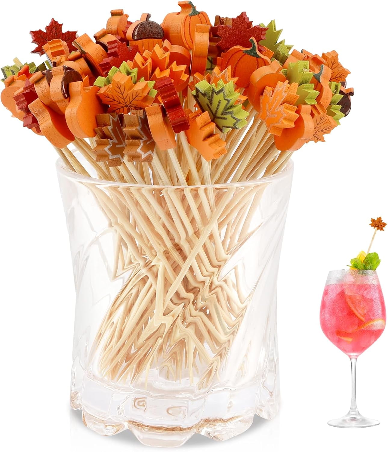 Cocktail Picks Flavored Toothpicks 100PCS White Pearl Fancy Toothpicks ...