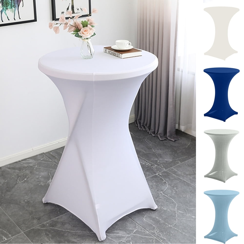 Cocktail Round Table Cover, Cocktail Table Covers Stretch Spandex ...