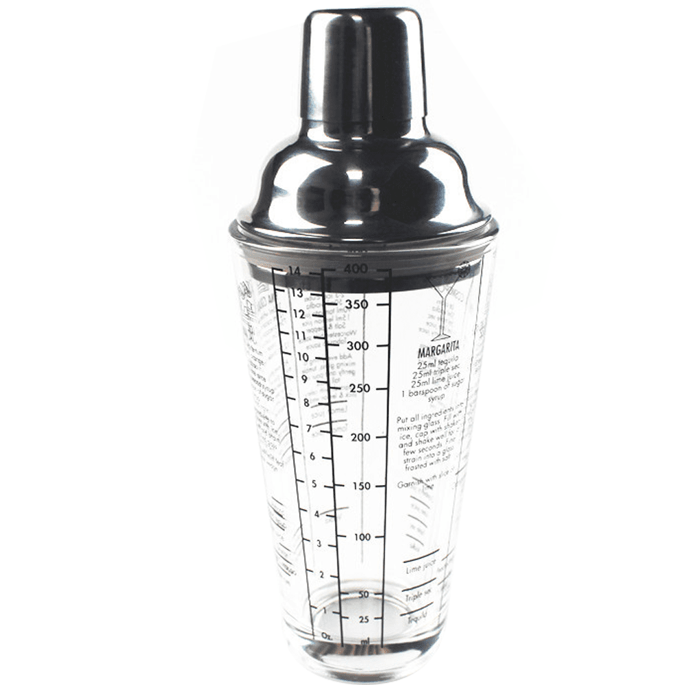Cocktail Shaker, Glass Martini Shaker, Recipes Measured Mixing ...