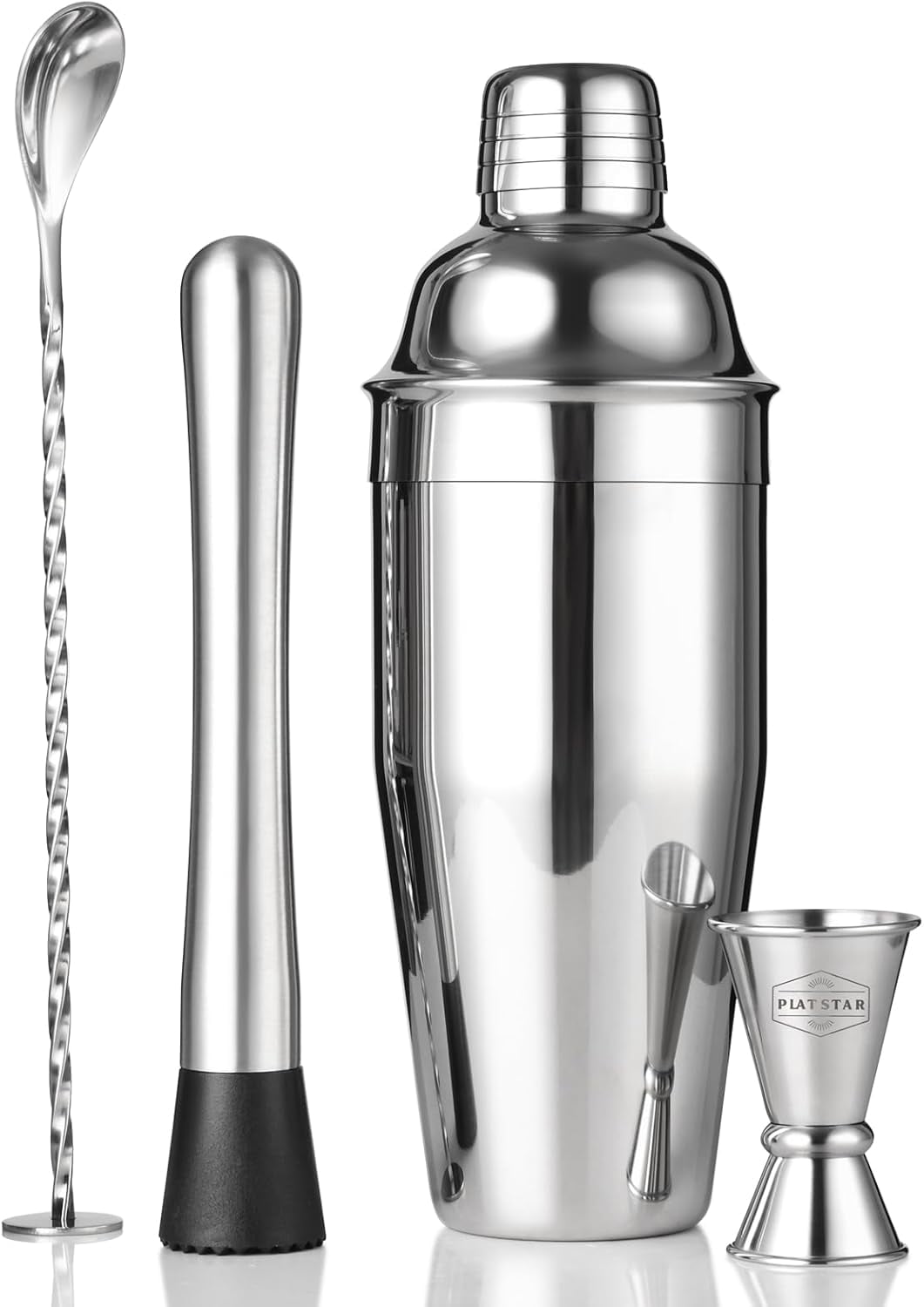 Cocktail Shaker Set Bar Shaker for Bartending – 24oz Martini Shaker w ...