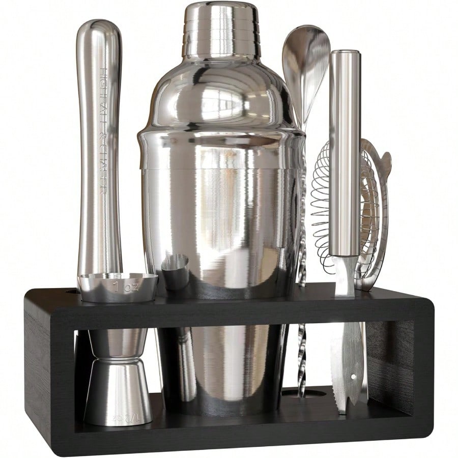 Cocktail Shaker Set: Bartender Kit for Home Bar Mixology Cocktail Bar ...