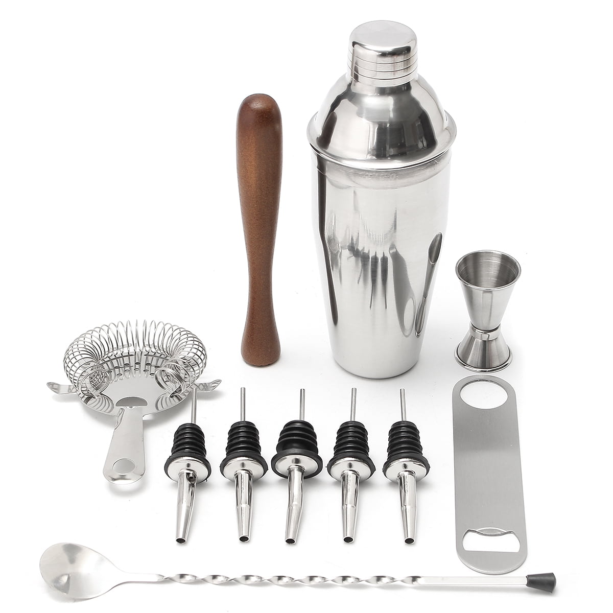Cocktail Shaker Set Drink Mixer | 11-Piece Bartender Kit: 17 Ounce ...